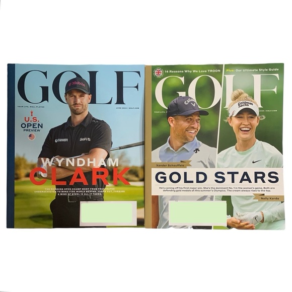Golf | Accents | Golf Magazines Lot Of 2 Summer 224 Wyndham Clark ...